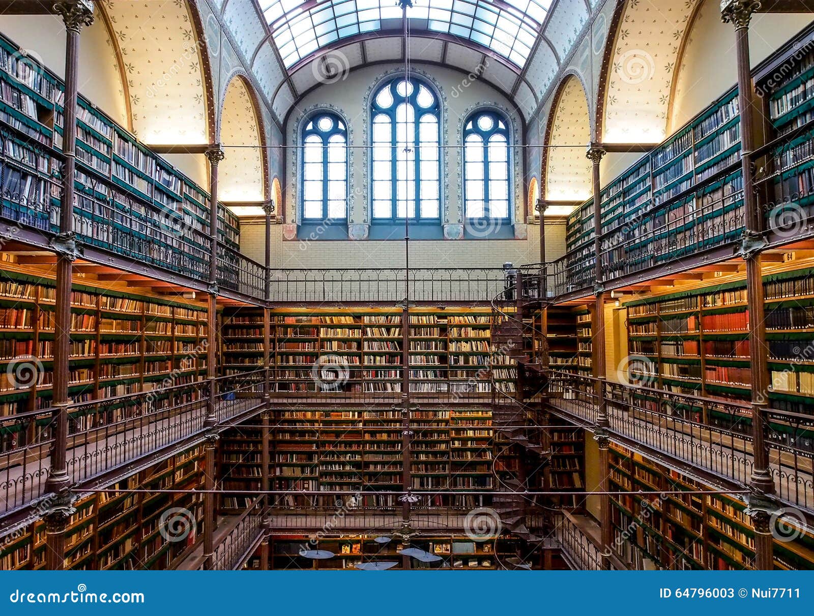 La Vecchia Biblioteca Di Rijksmuseum, Amsterdam Fotografia Stock ...