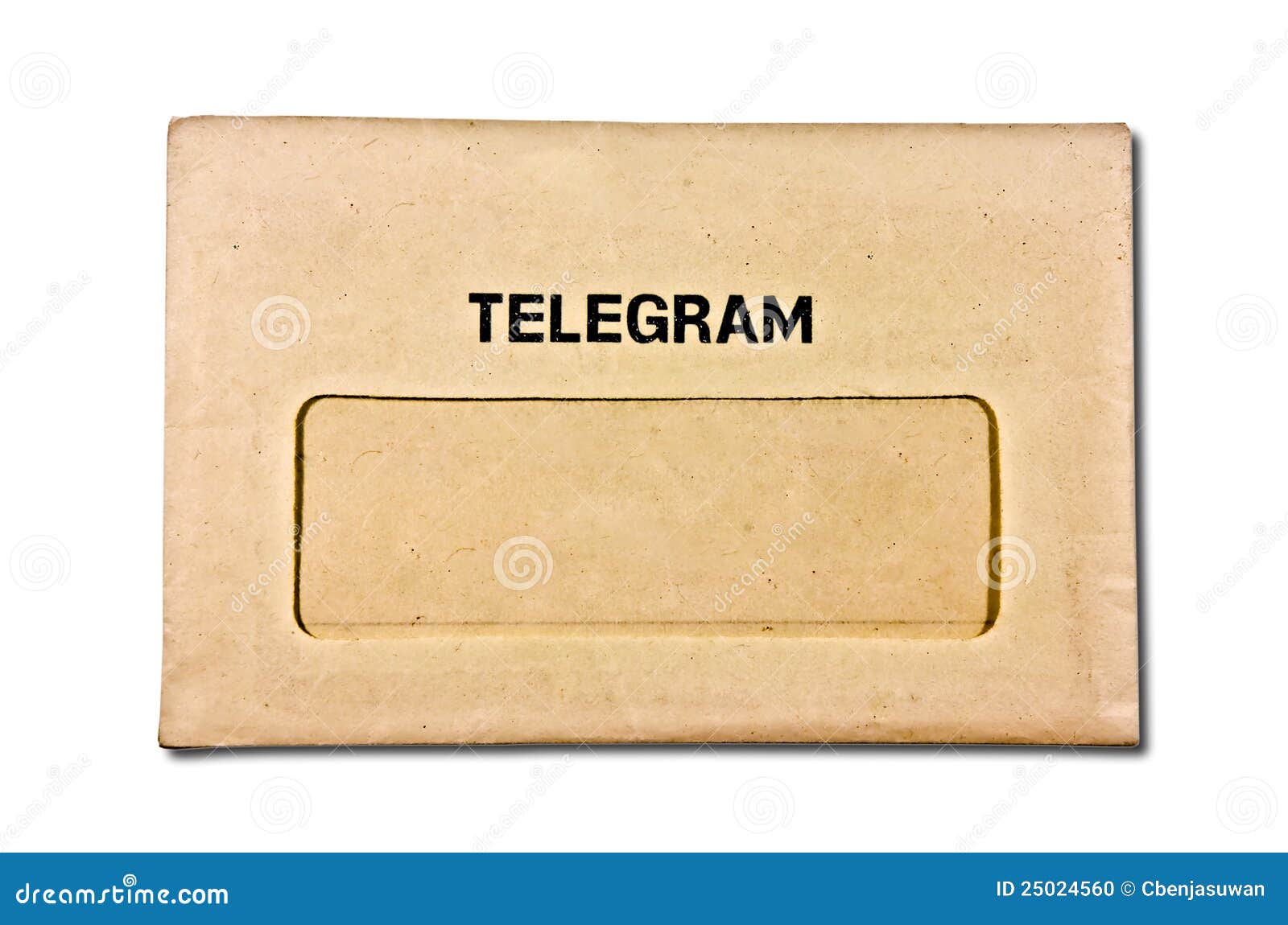 La Vecchia Busta Del Telegramma Fotografia Stock - Immagine di sporco ...