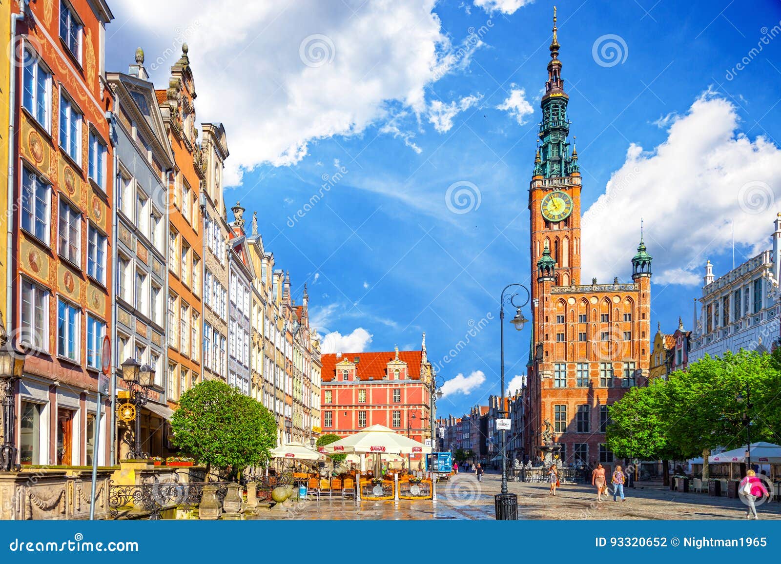 La Via Lunga Del Vicolo a Danzica Fotografia Editoriale - Immagine di ...