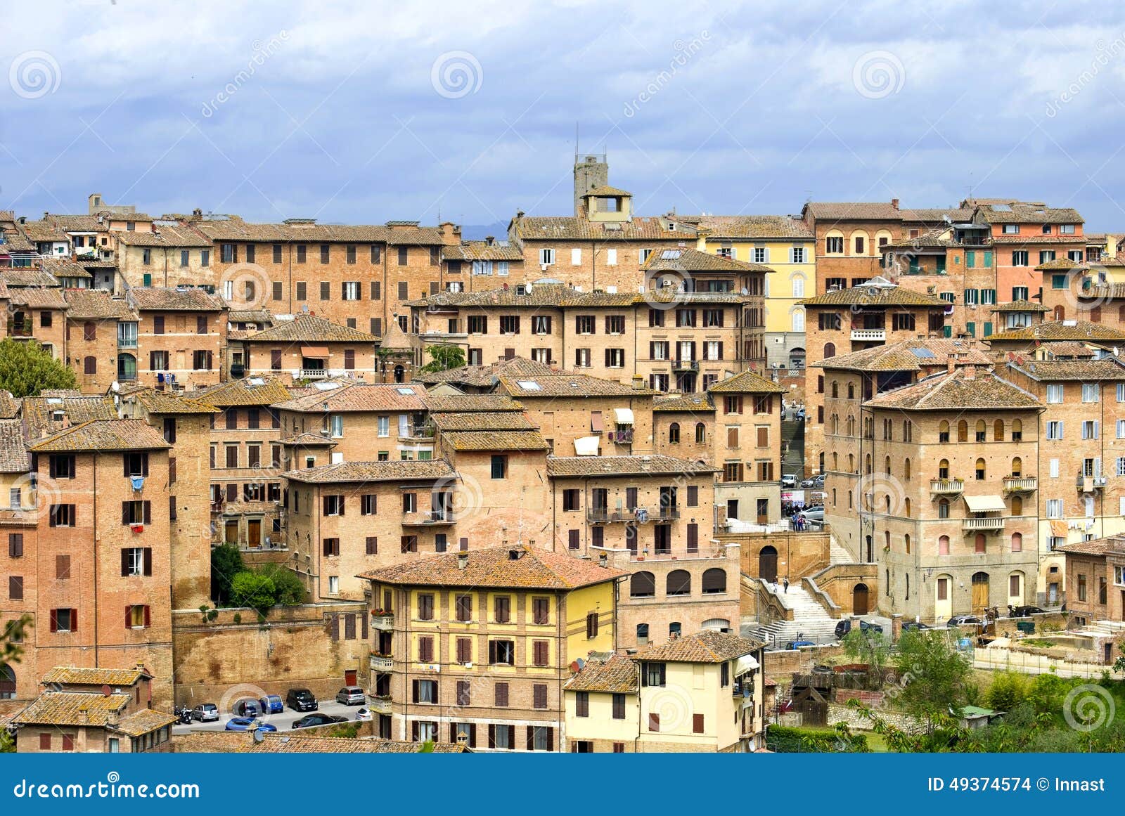 La Ville De Sienne, Toscane Photo stock - Image du architectural ...