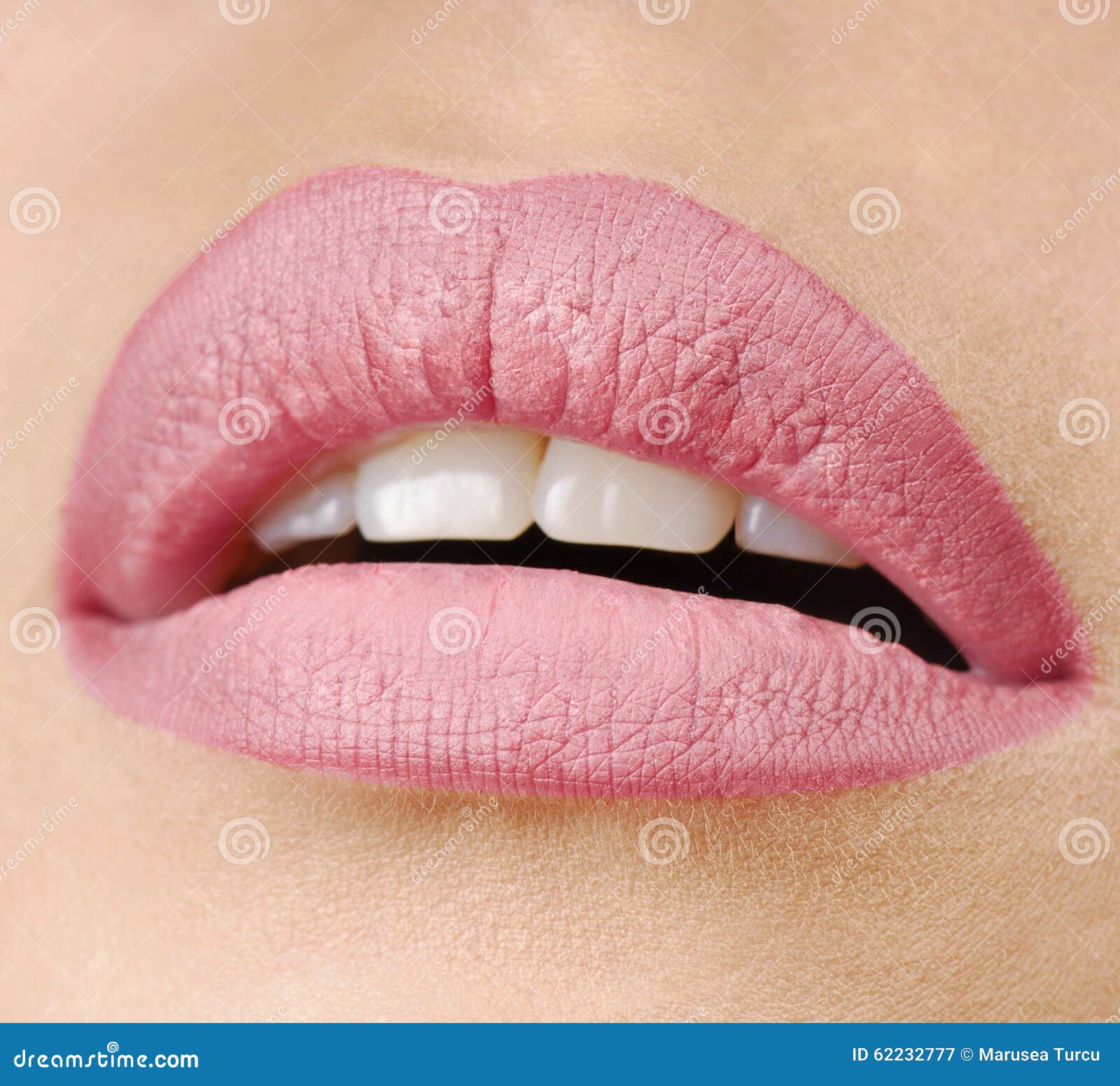 La Zona De Los Labios De La Mujer Hermosa Compone Imagen de archivo ...