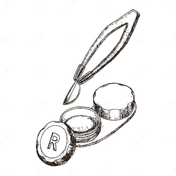 La óptica y agudeza visual ilustración del vector. Ilustración de belleza - 104854898