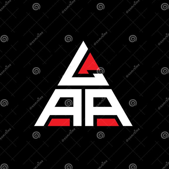 LAA Triangle Letter Logo Design with Triangle Shape. LAA Triangle Logo ...