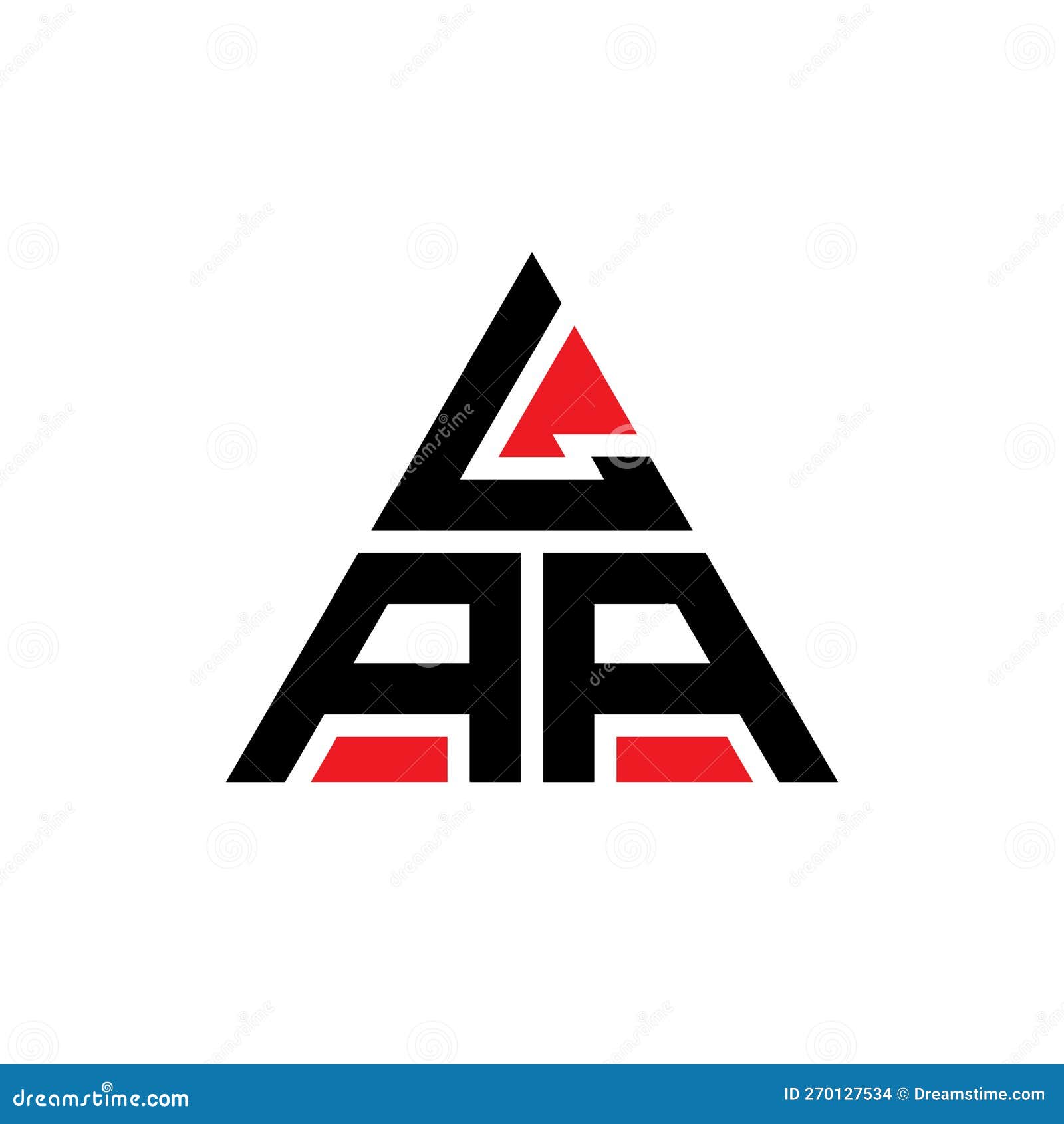 LAA Triangle Letter Logo Design With Triangle Shape. LAA Triangle Logo ...