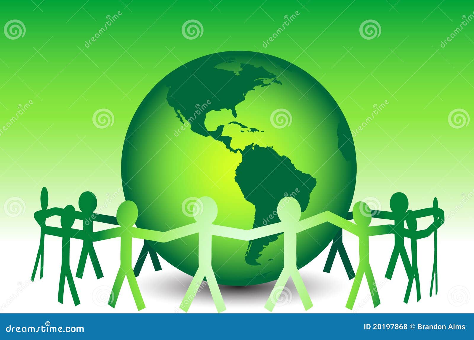 Laat Groen gaan vector illustratie. Illustration of team - 20197868