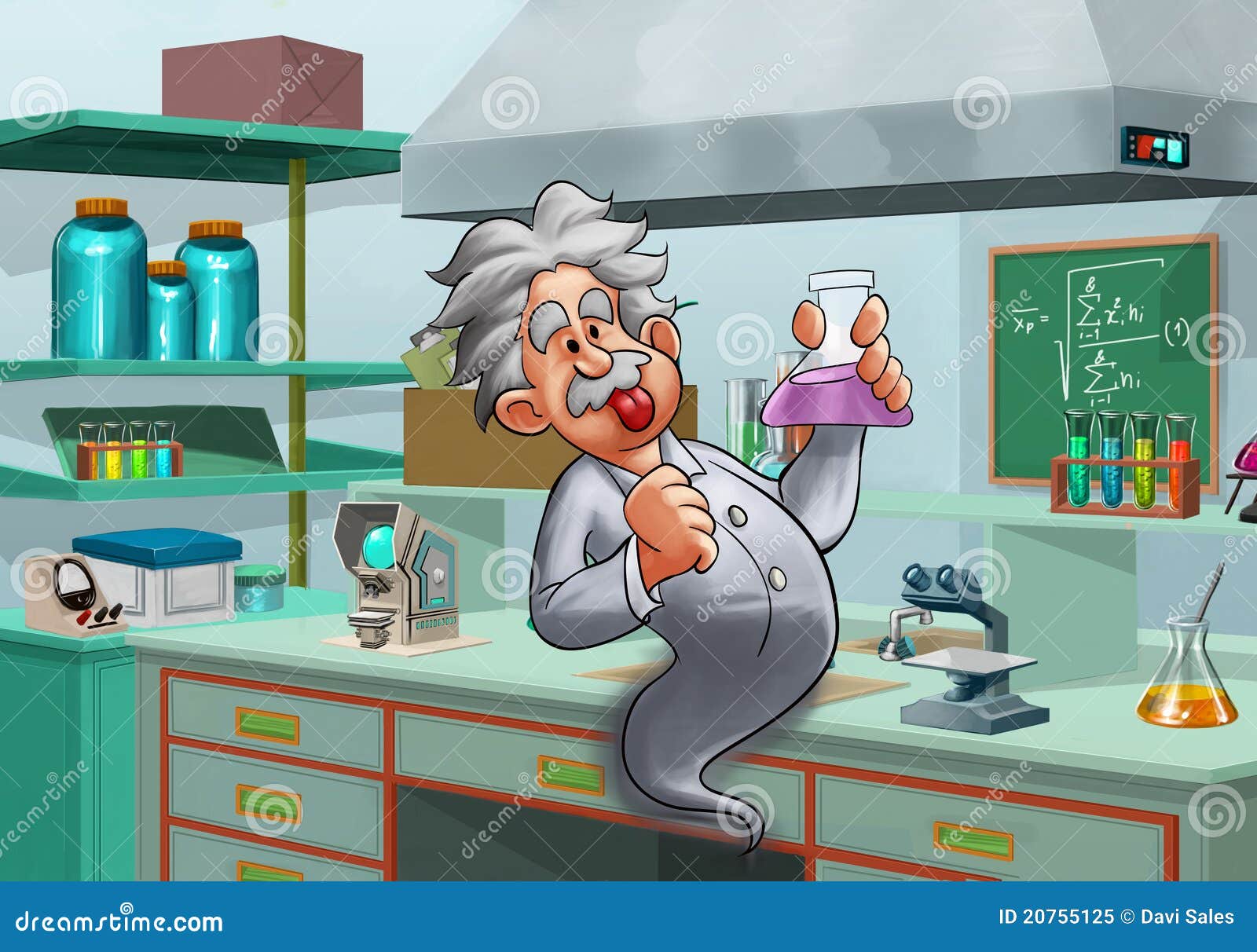 Lab stock illustration. Illustration of hair, office - 20755125