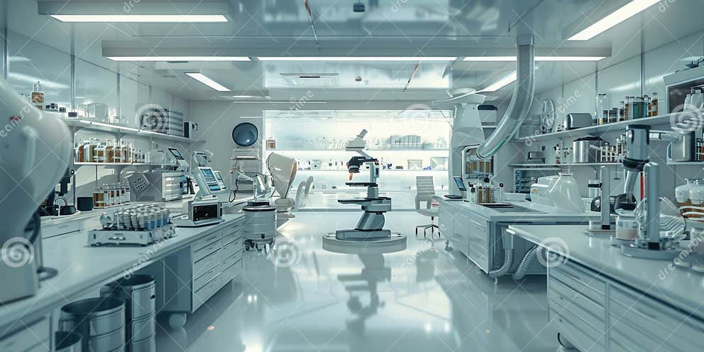 A Lab with Ample Counter Space, Ideal for Scientific Experiments and ...