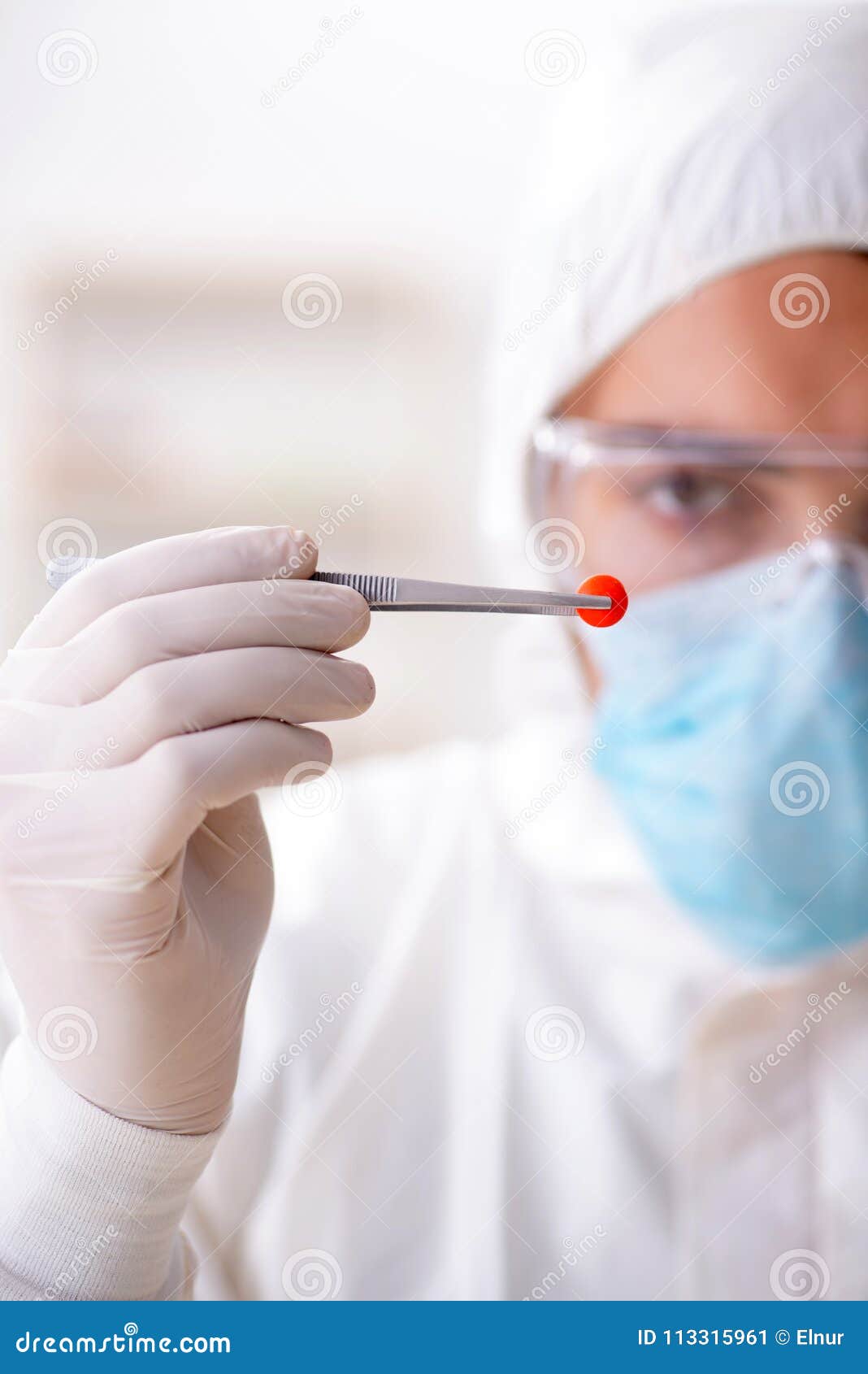 The Lab Assistant in Drug Synthesis Concept Stock Image - Image of ...