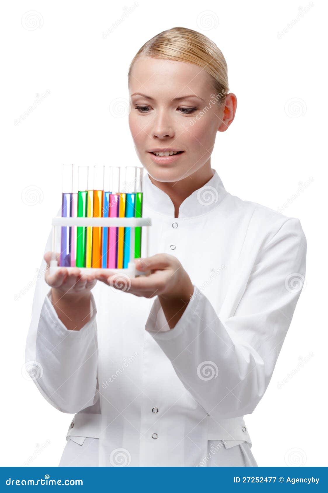 Lab Assistant Hands Test-tubes Rack Stock Image - Image of blonde, hold ...