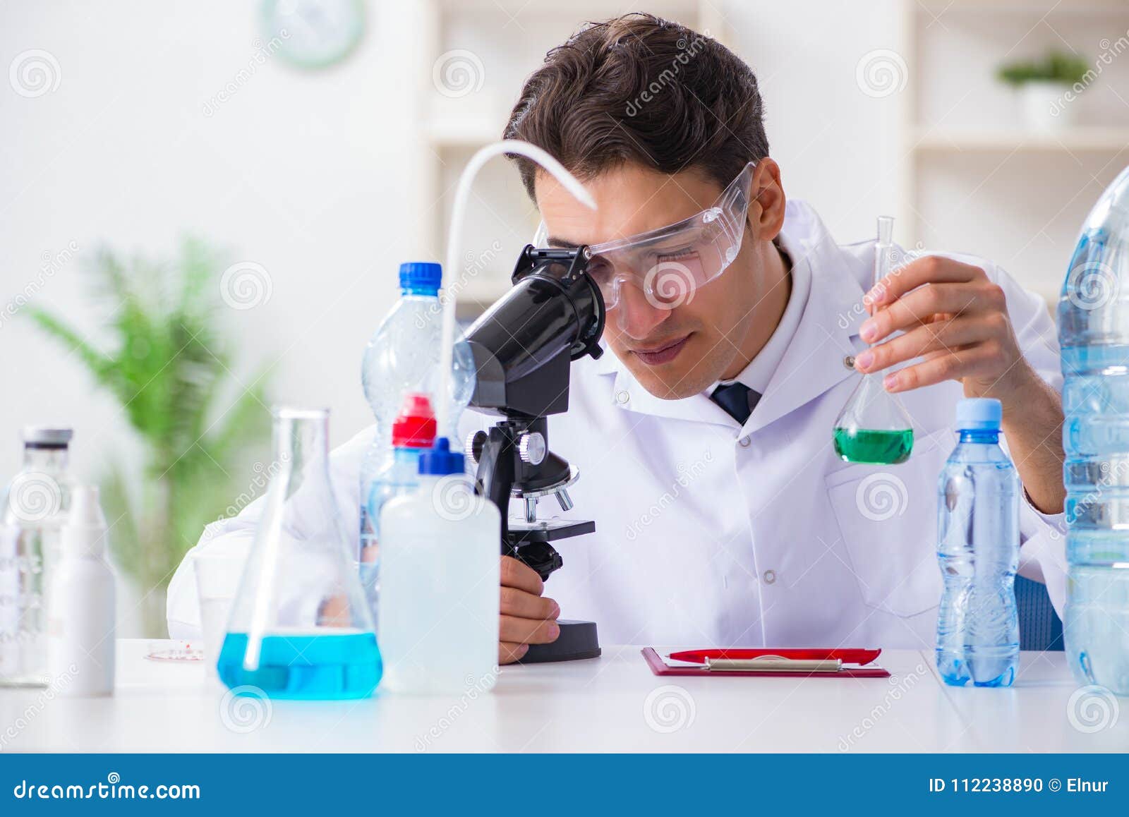 The Lab Assistant Testing Water Quality Stock Photo - Image of chemical ...