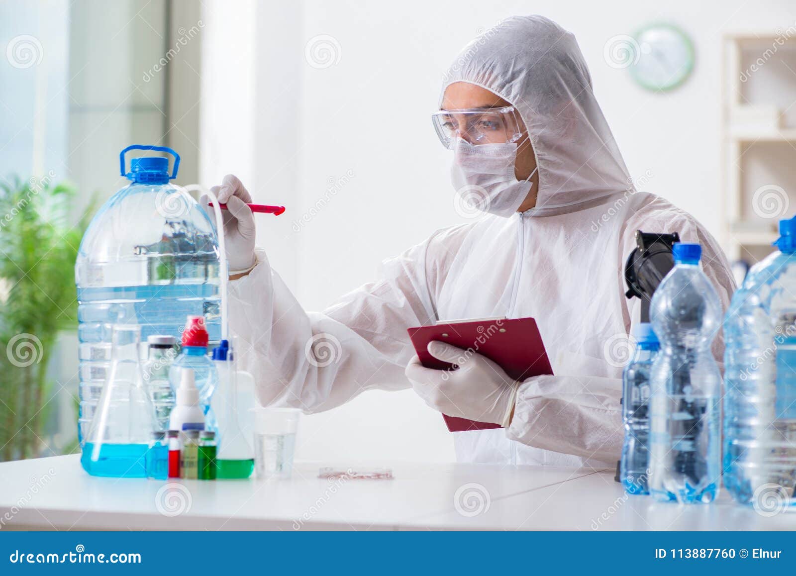 The Lab Assistant Testing Water Quality Stock Photo - Image of ...