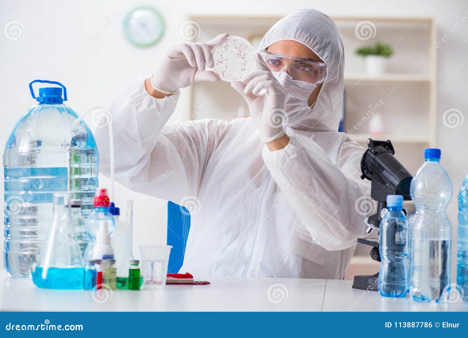 The Lab Assistant Testing Water Quality Stock Photo - Image of ...
