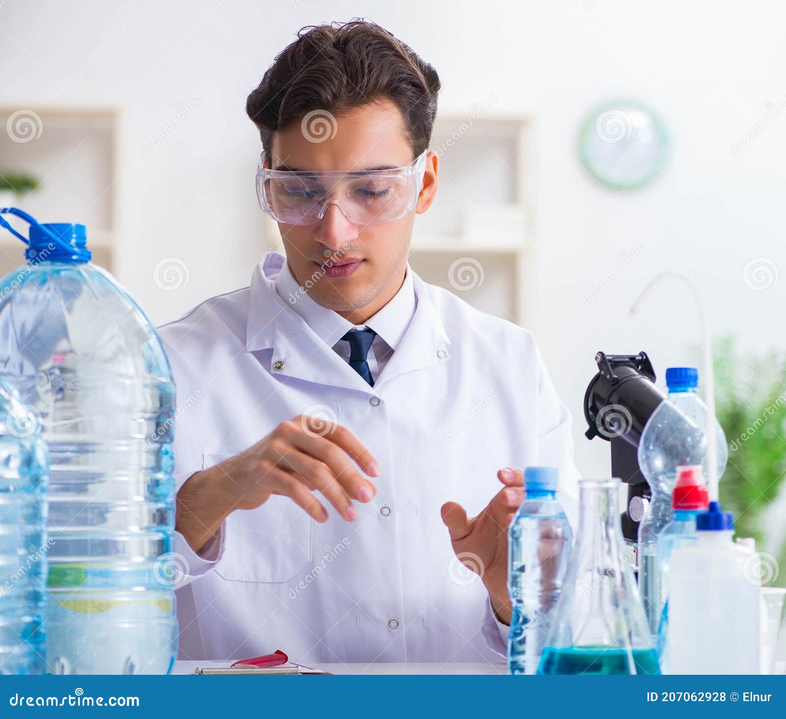 Lab Assistant Testing Water Quality Stock Photo - Image of exam ...