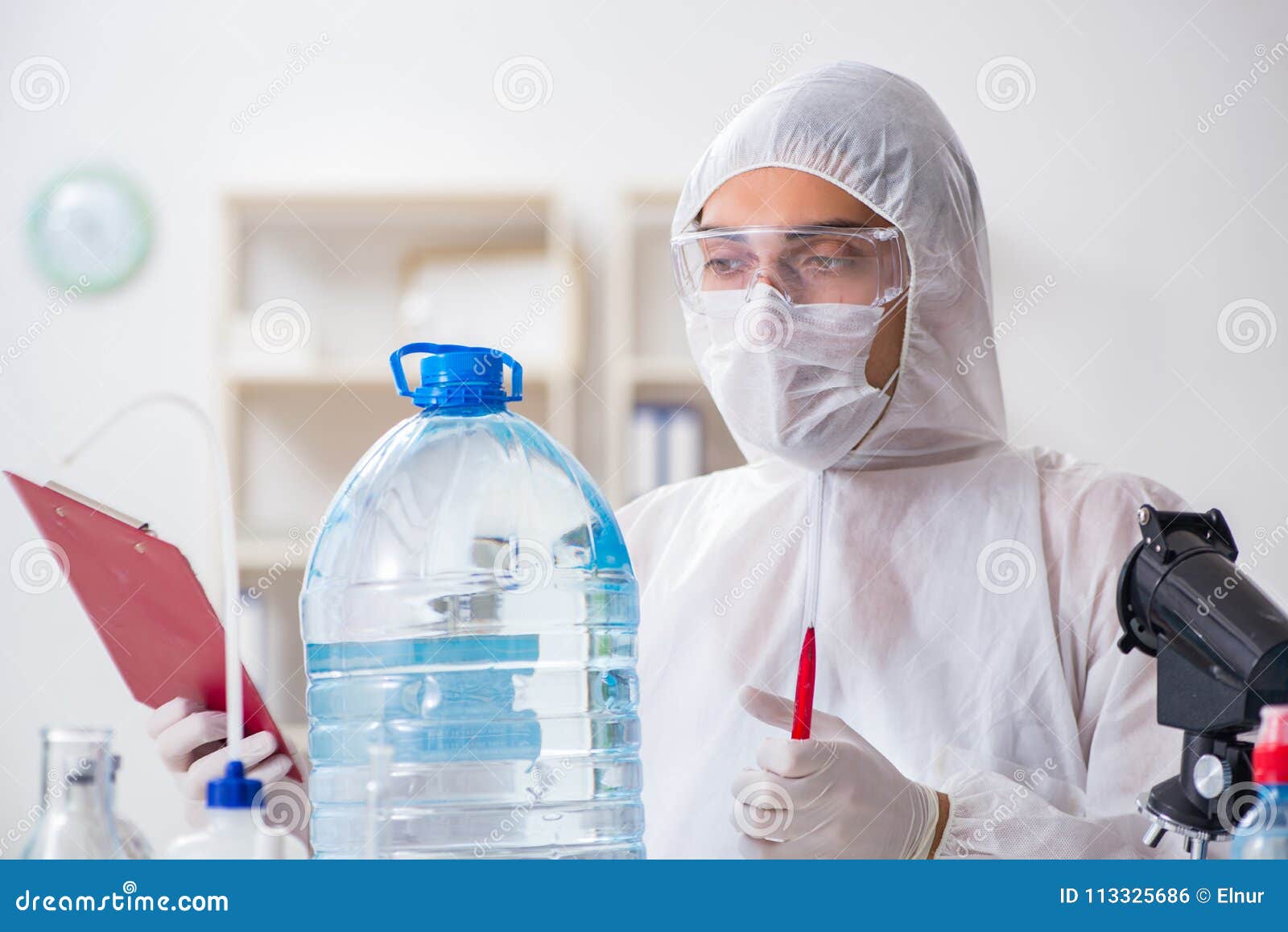 The Lab Assistant Testing Water Quality Stock Photo - Image of ...