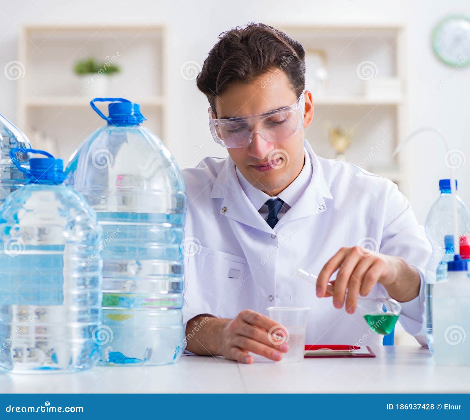 Lab Assistant Testing Water Quality Stock Photo - Image of clean ...