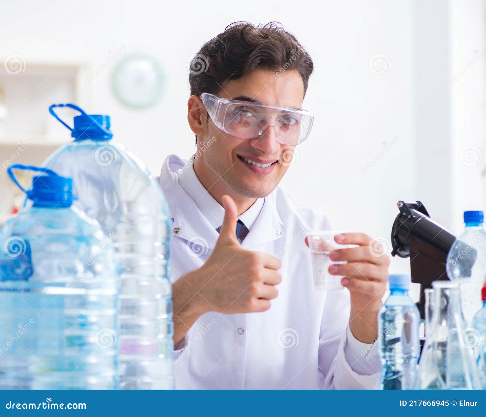 Lab Assistant Testing Water Quality Stock Image - Image of clean ...