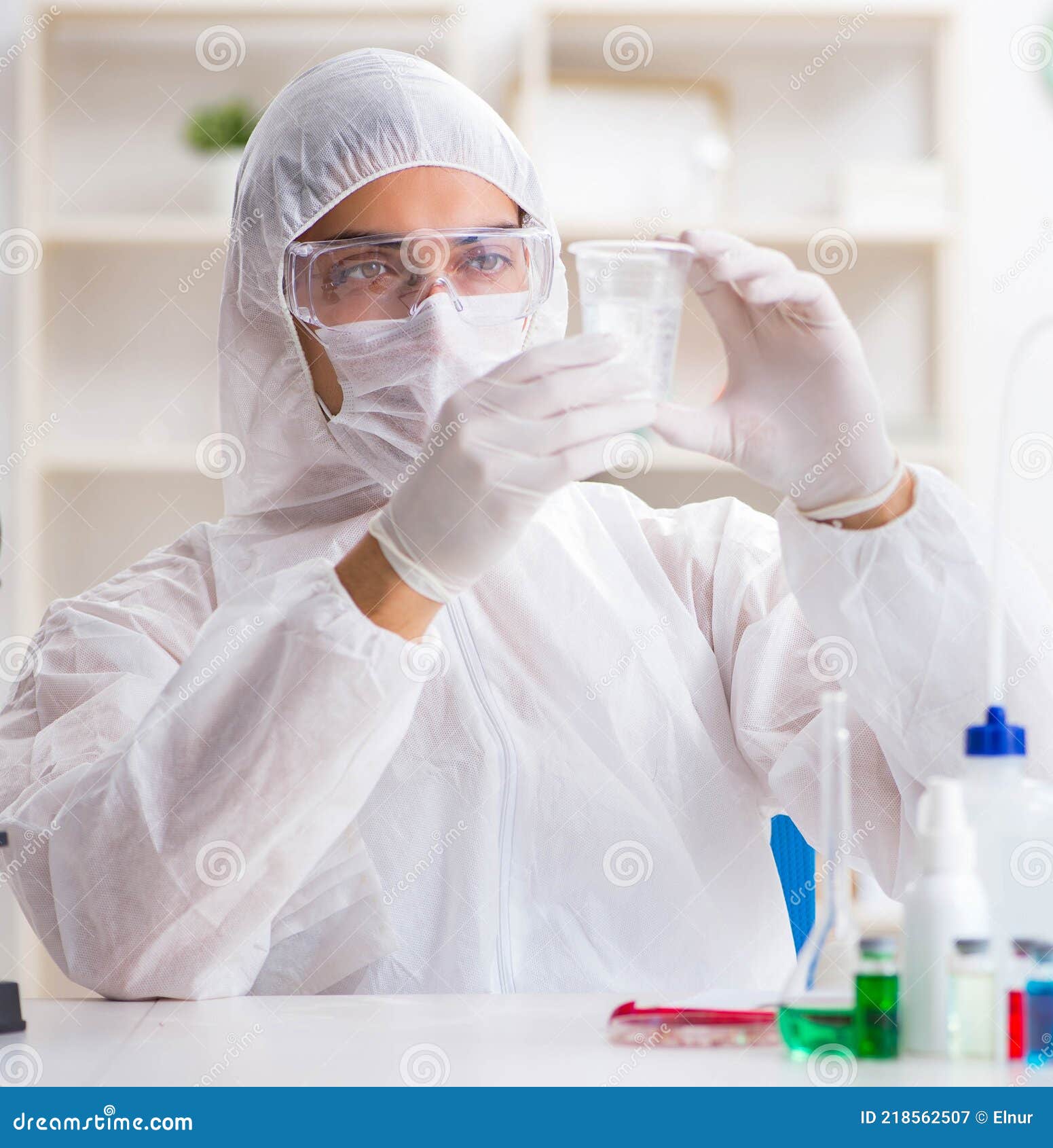 Lab Assistant Testing Water Quality Stock Image - Image of microbiology ...