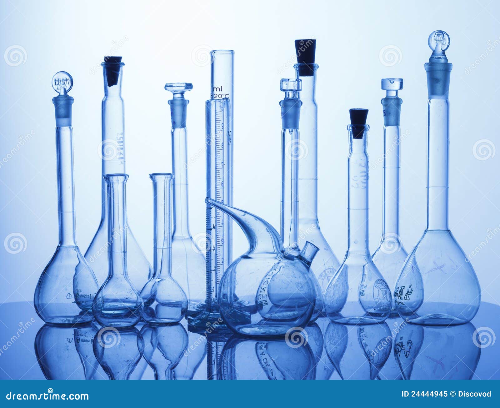 Lab Assorted Glassware Equipment Stock Image - Image of pharmacology ...