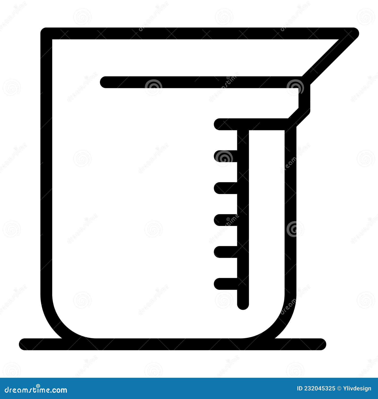 Lab Beaker Icon Outline Vector. Laboratory Test Stock Vector ...