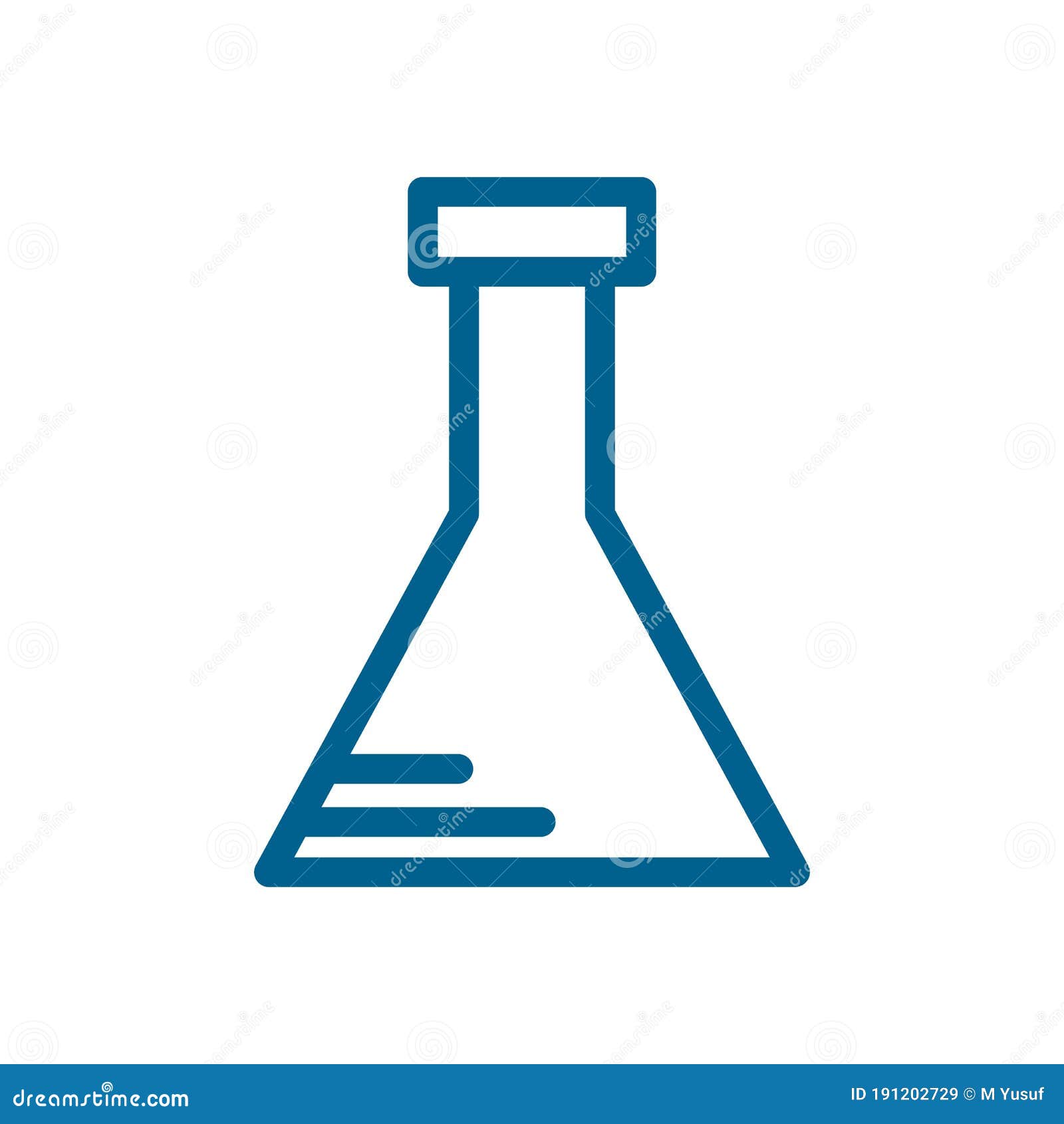 Lab Beaker Linear Icon. Thin Line Illustration Stock Vector ...
