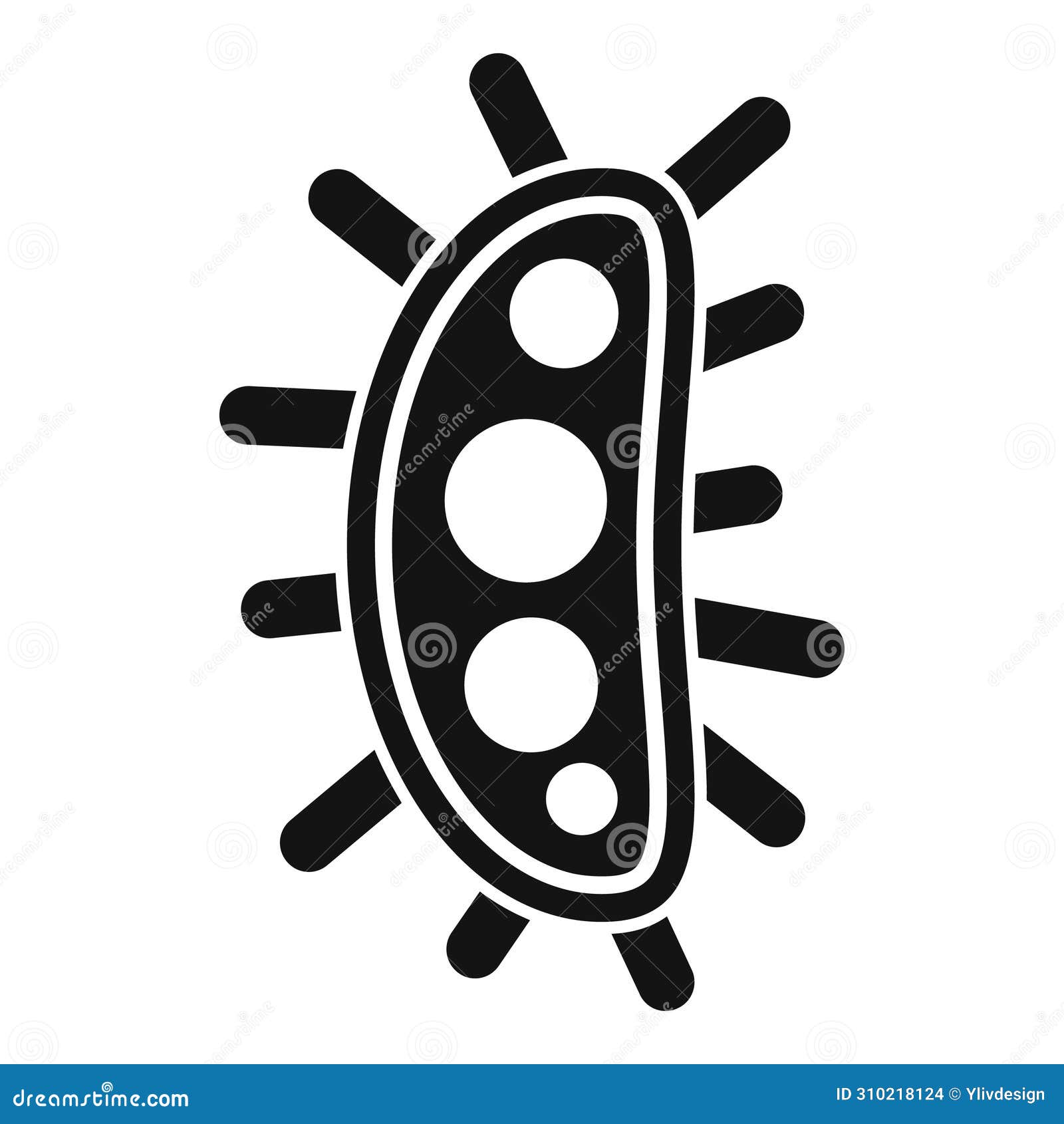 Lab Bio Bacteria Icon Simple Vector. Health Scientist Lab Stock Vector ...