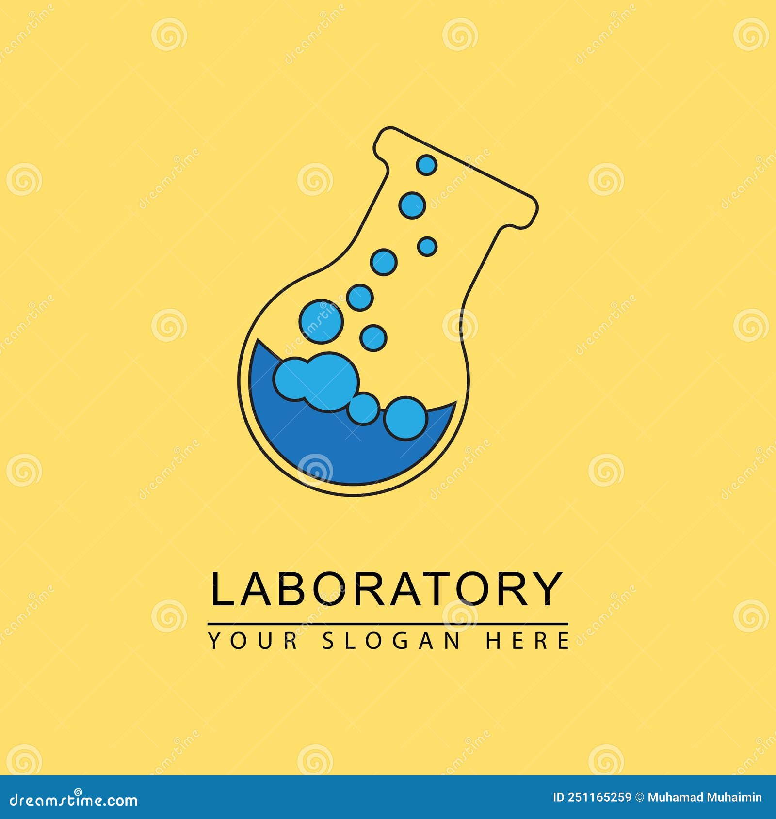 Lab Bottle Logo Design Image Stock Vector - Illustration of laboratory ...