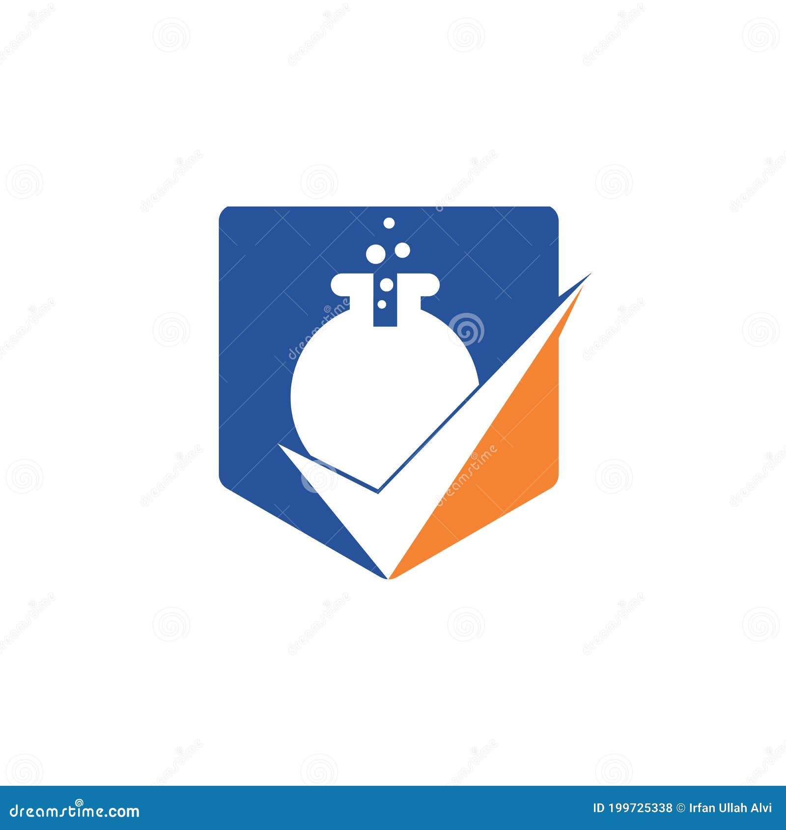 Lab Check Vector Logo Design Template. Lab Check Verified Logo Vector ...