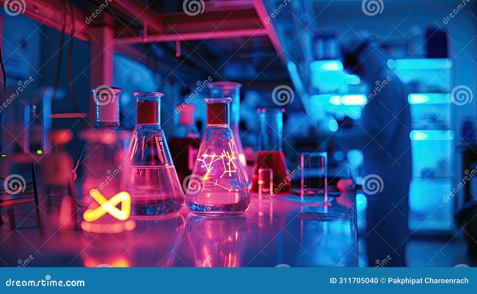 Lab Chemistry or Science Research and Development Concept. Stock ...