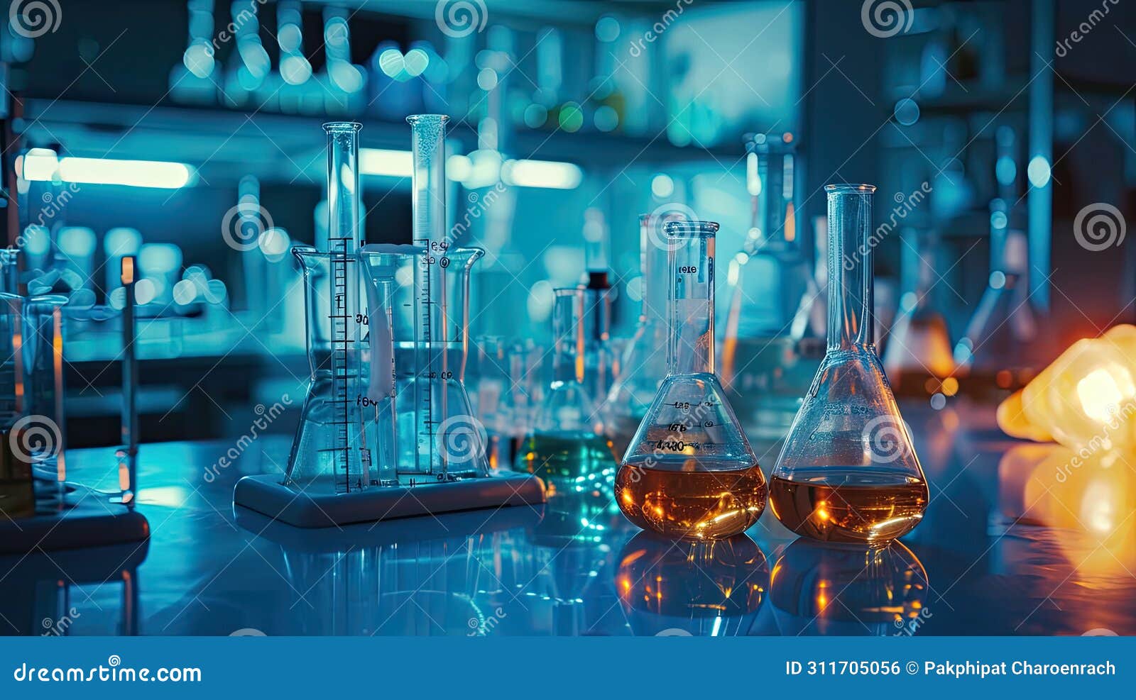 Lab Chemistry or Science Research and Development Concept. Stock ...