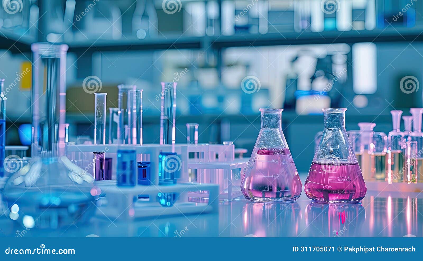 Lab Chemistry or Science Research and Development Concept. Stock ...