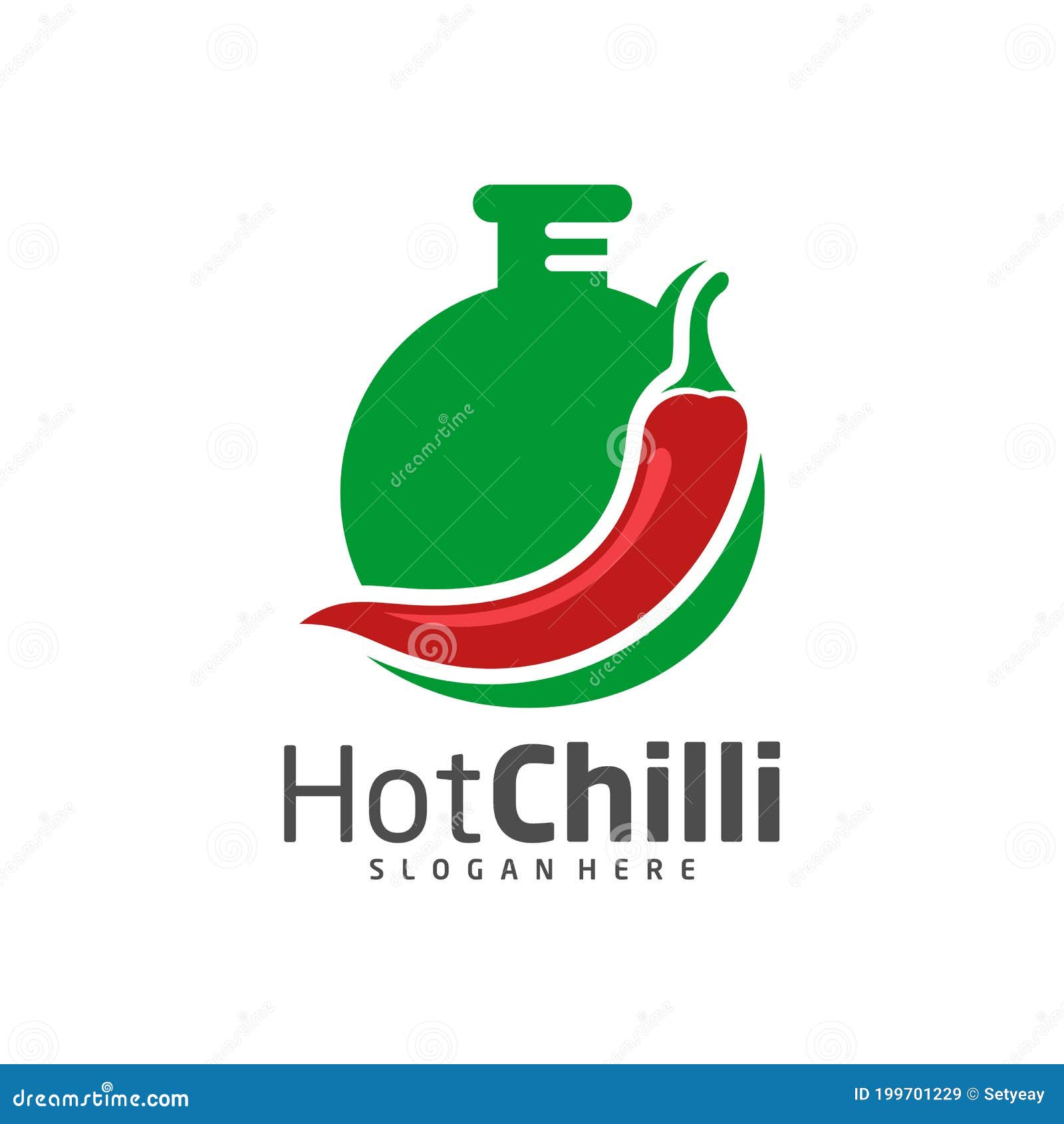 Lab Chili Logo Design Vector Template, Red Chili Illustration, Symbol ...