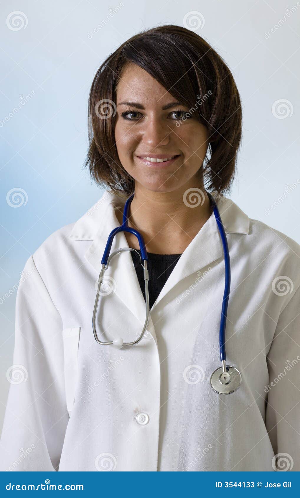 Lab Coat Model 27 stock image. Image of gloves, biology - 3544133