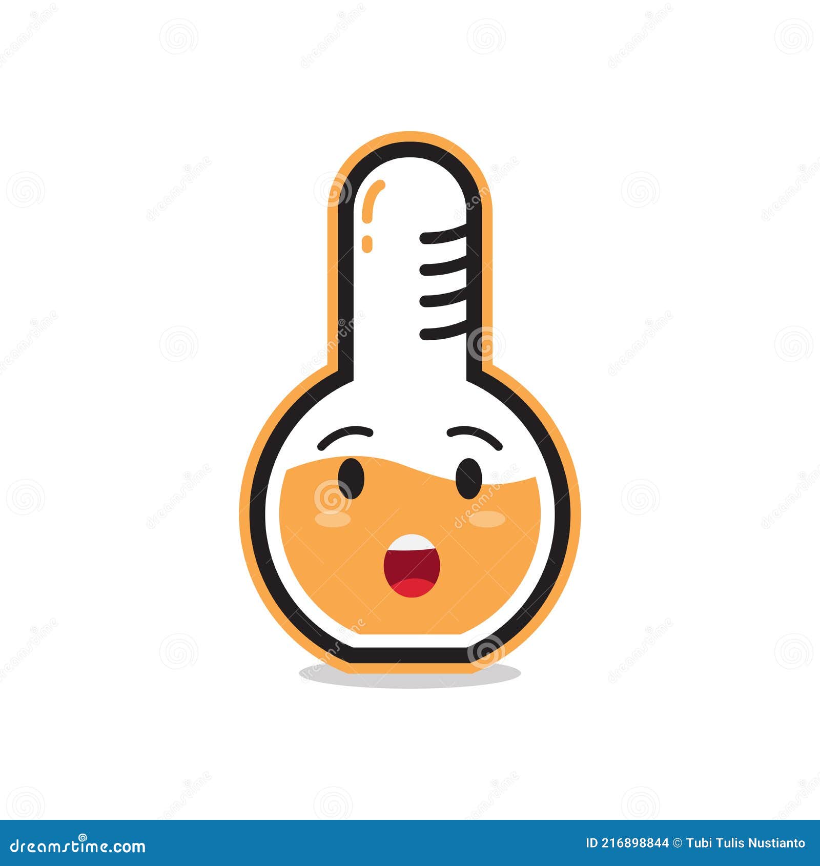 Glass Tube Laboratory Equipment Cute Character, Expression Face ...
