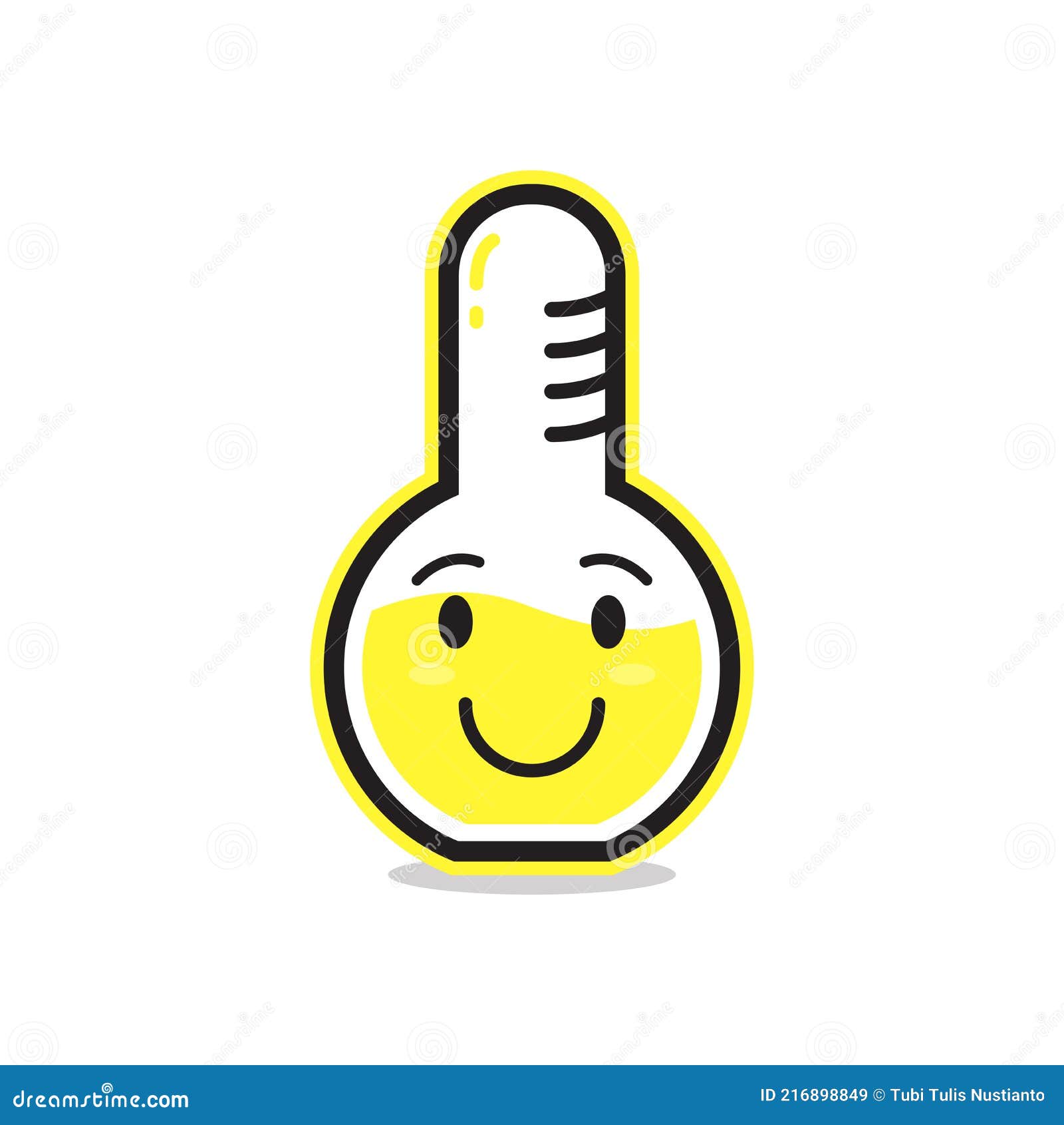 Glass Tube Laboratory Equipment Cute Character, Expression Face, Smile ...