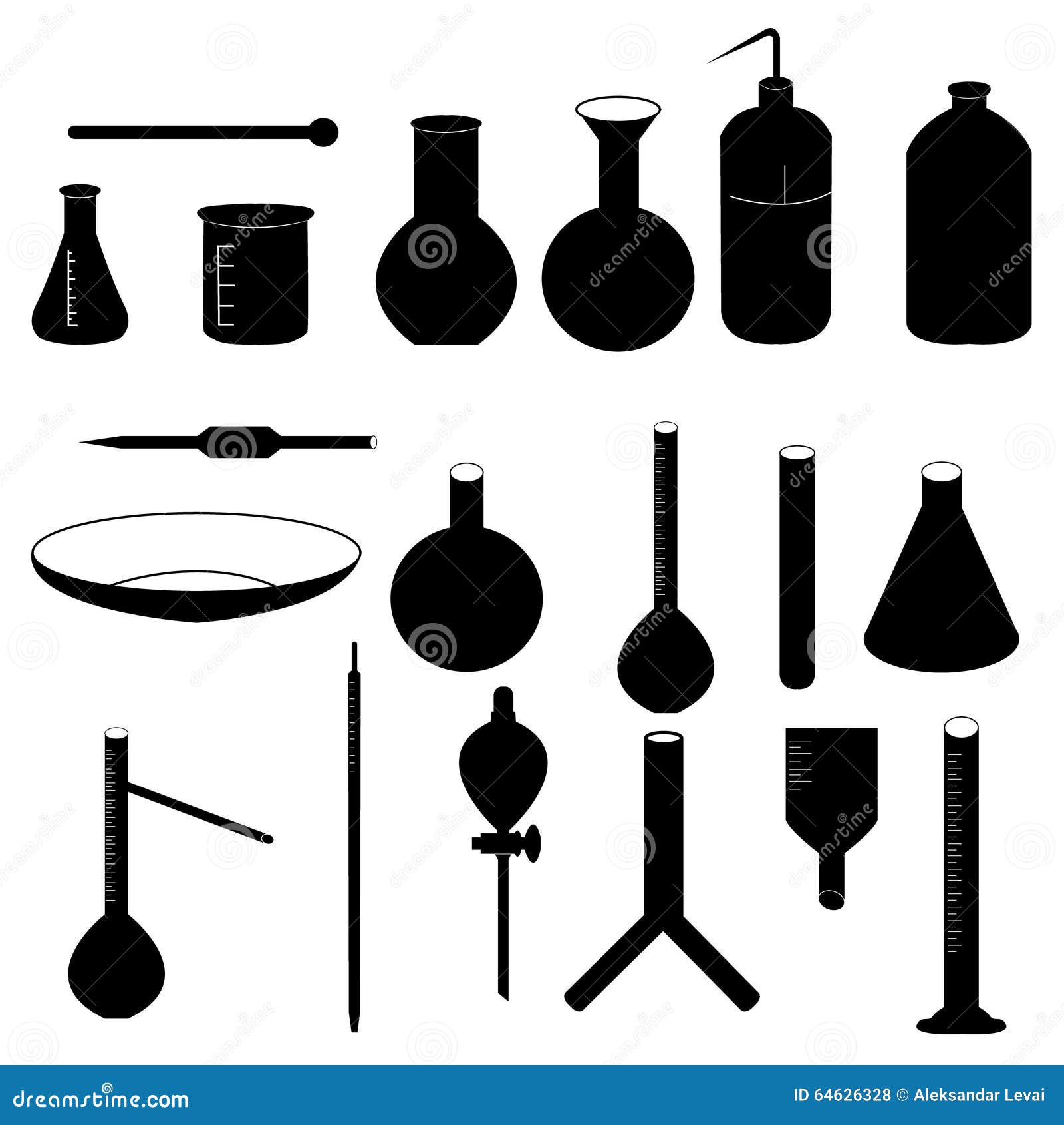 Lab equipment stock illustration. Illustration of experiment - 64626328