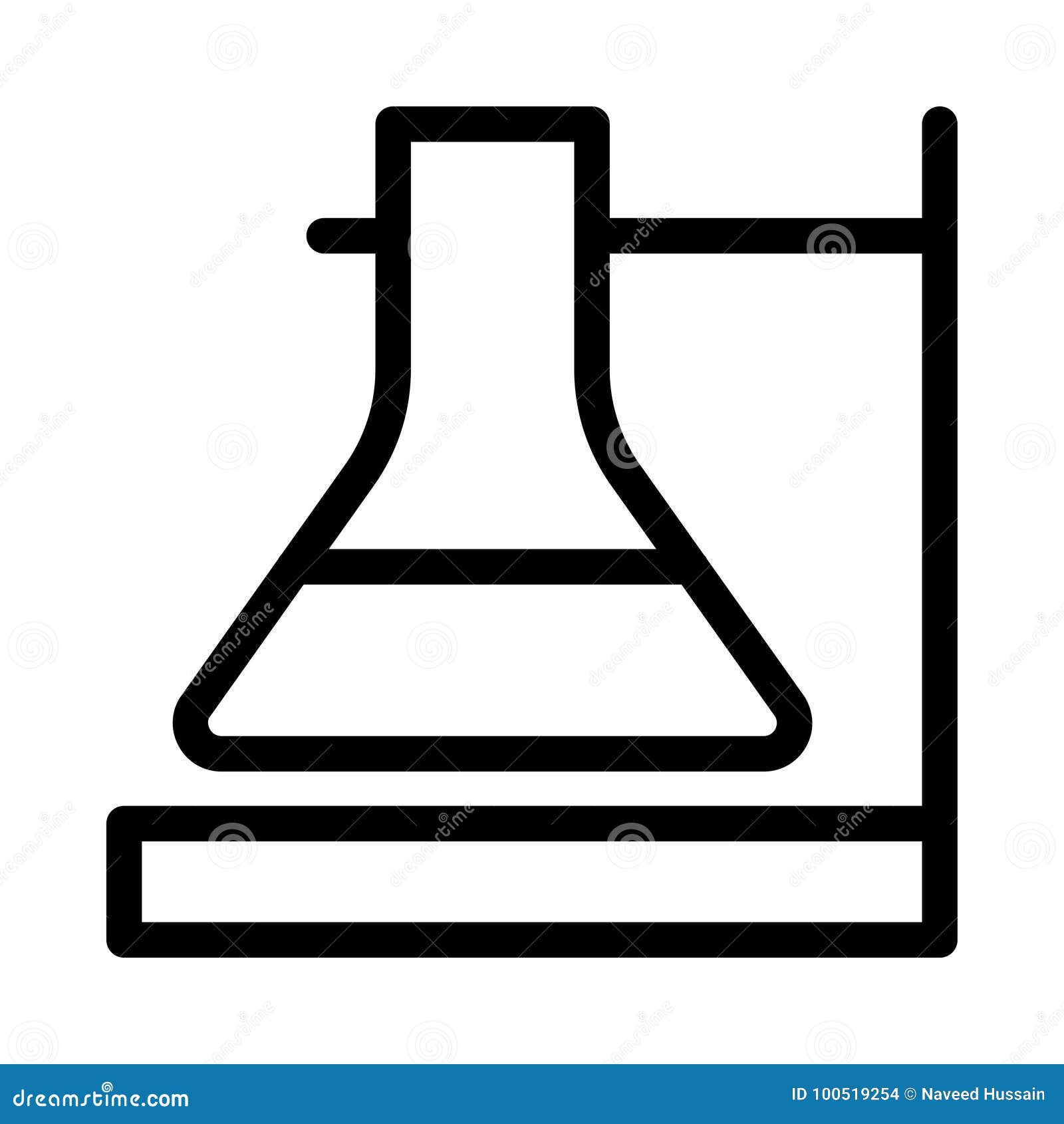 Lab equipment icon stock illustration. Illustration of chemistry ...