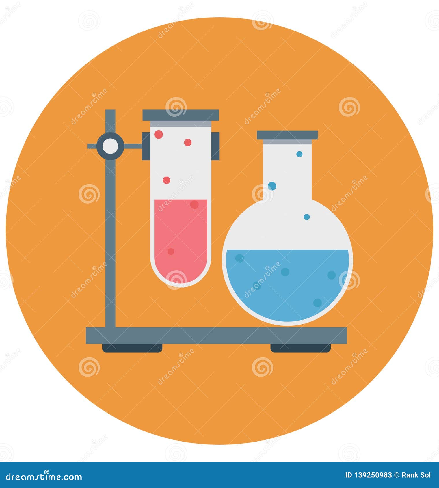 Lab Experiment Color Isolated Vector Icon that Can Be Easily Modified ...