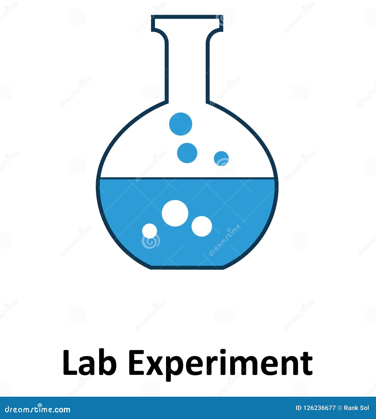 Lab Experiment Isolated and Vector Icon for Technology Stock Vector ...
