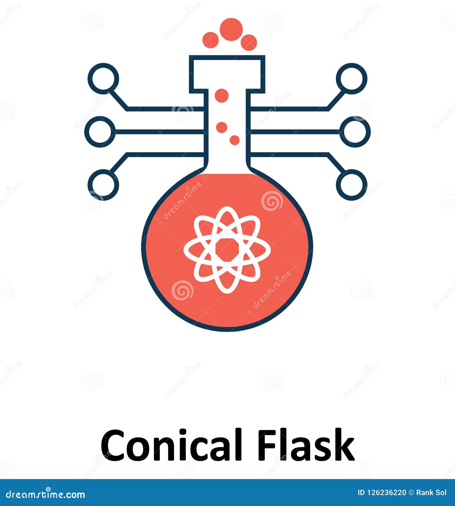 Lab Experiment Isolated and Vector Icon for Technology Stock Vector ...