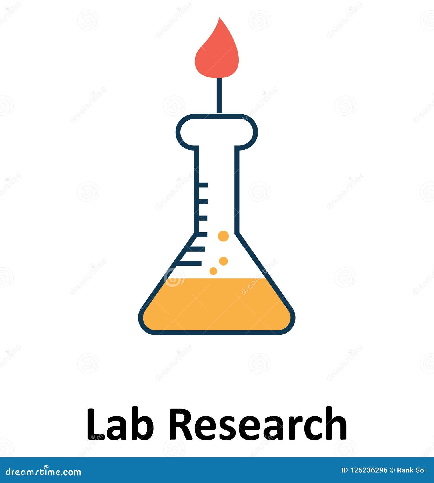 Lab Experiment Isolated and Vector Icon for Technology Stock Vector ...