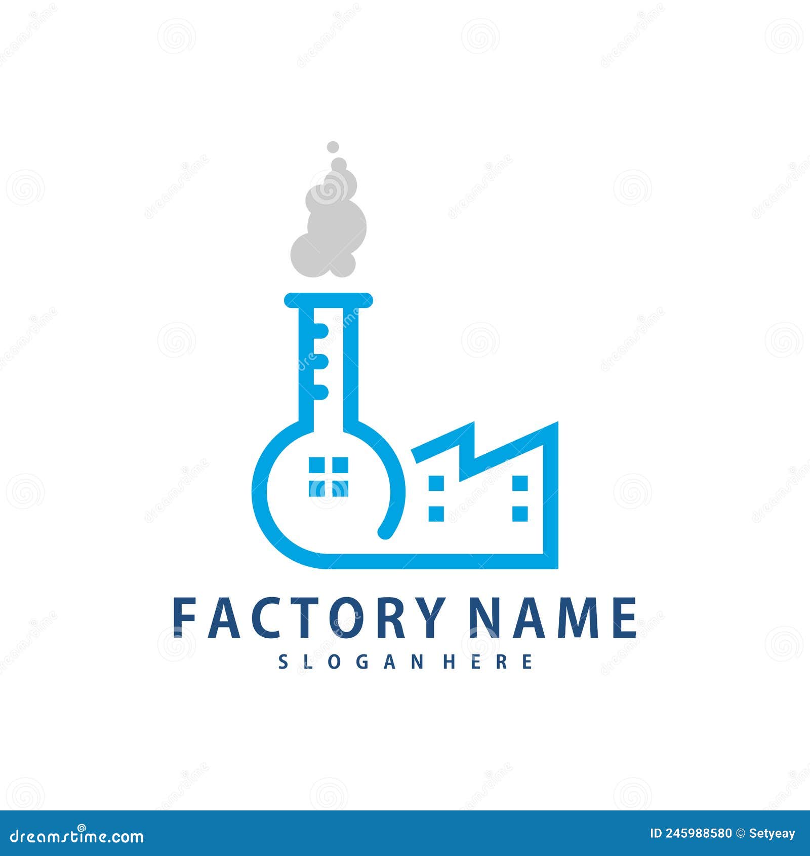 Lab Factory Logo Design Vector, Creative Factory Logo Design Template ...