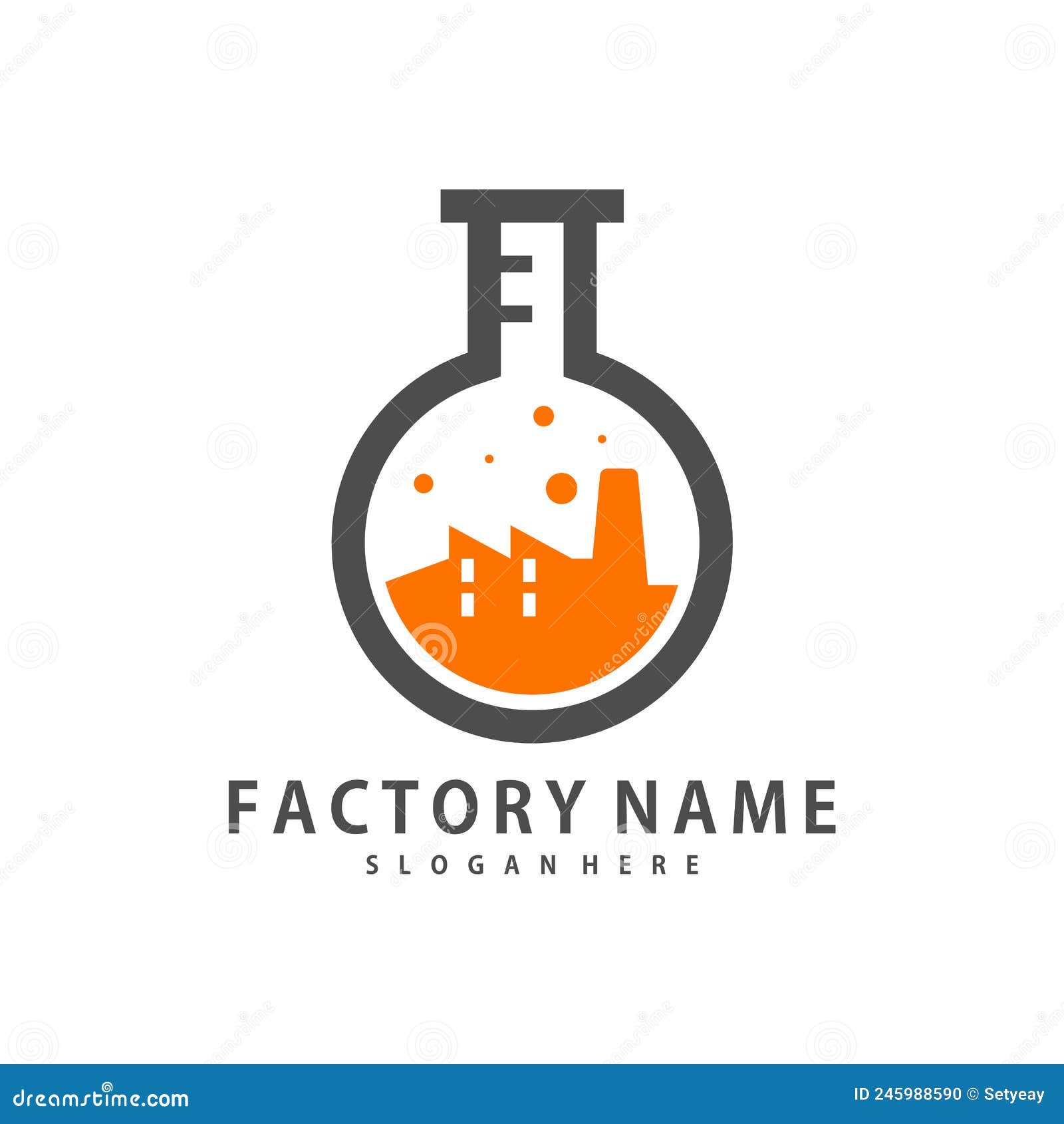 Lab Factory Logo Design Vector, Creative Factory Logo Design Template ...