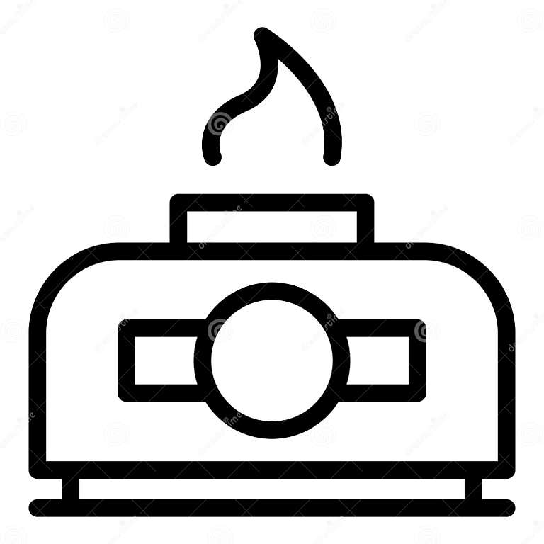 Lab Fire Icon Outline Vector. Science Study Stock Vector - Illustration ...