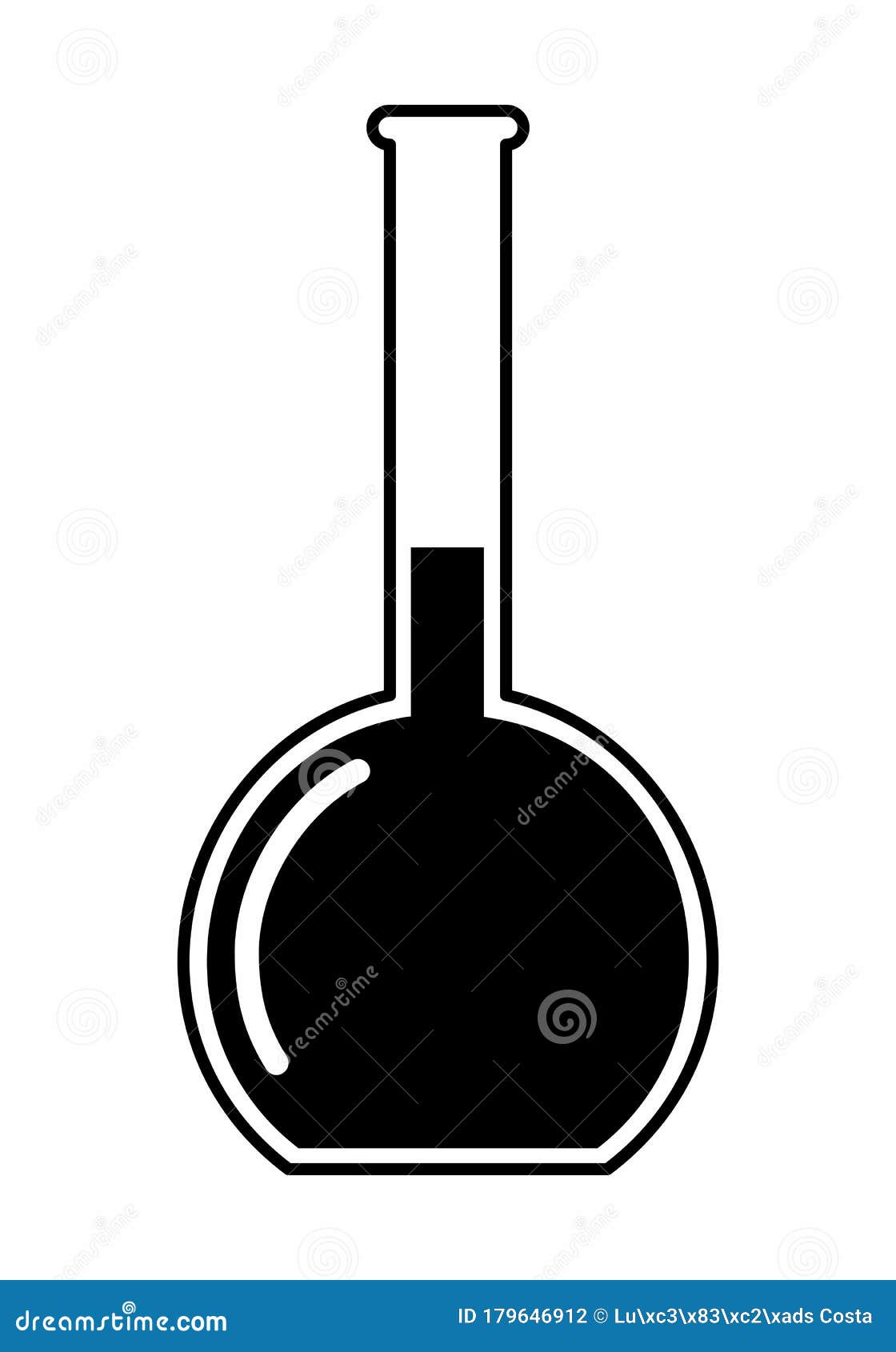 A lab flask stock illustration. Illustration of medical - 179646912