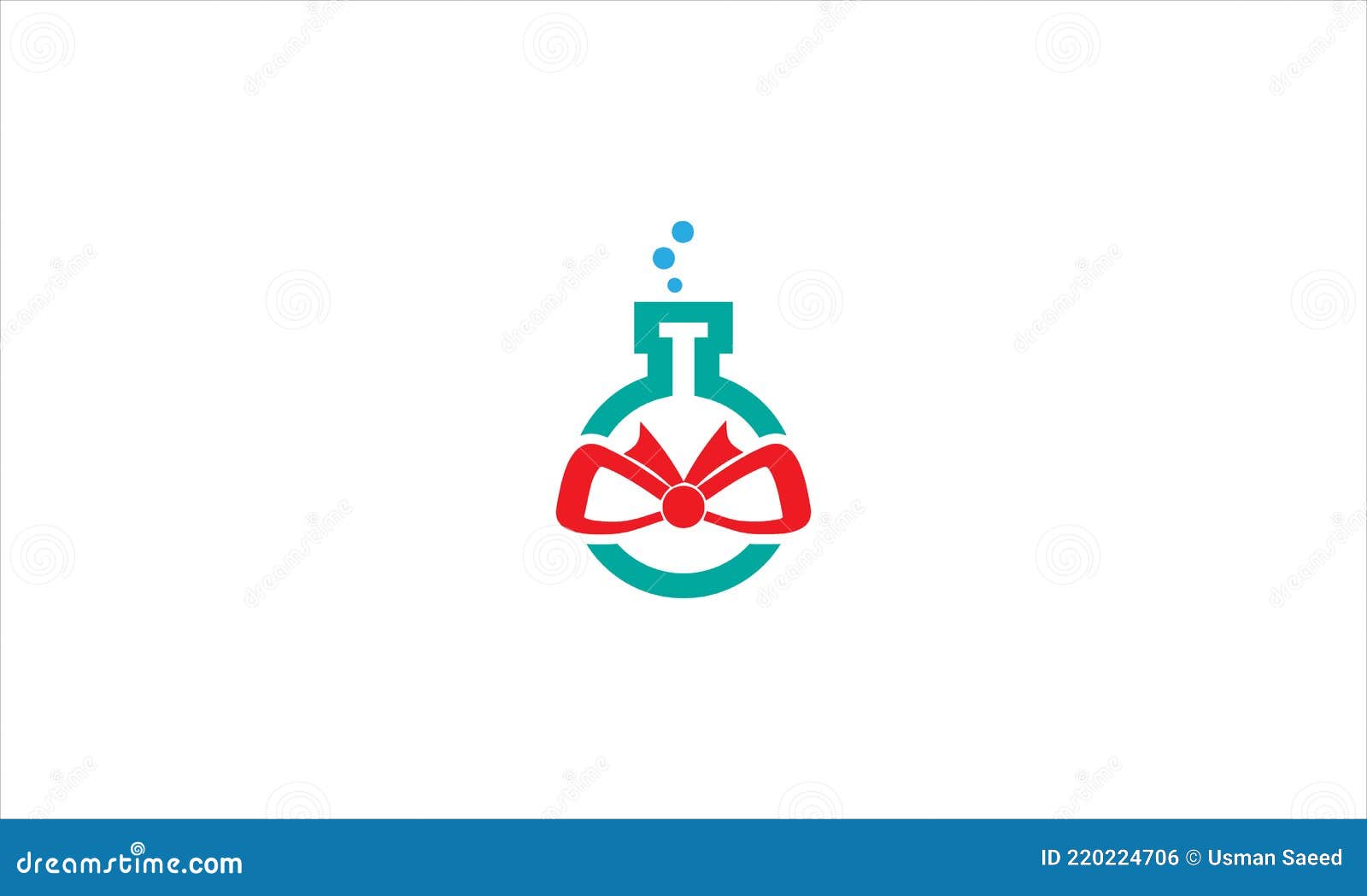 Lab Flask Gift Icon Logo Design Vector Illustration Template Stock ...