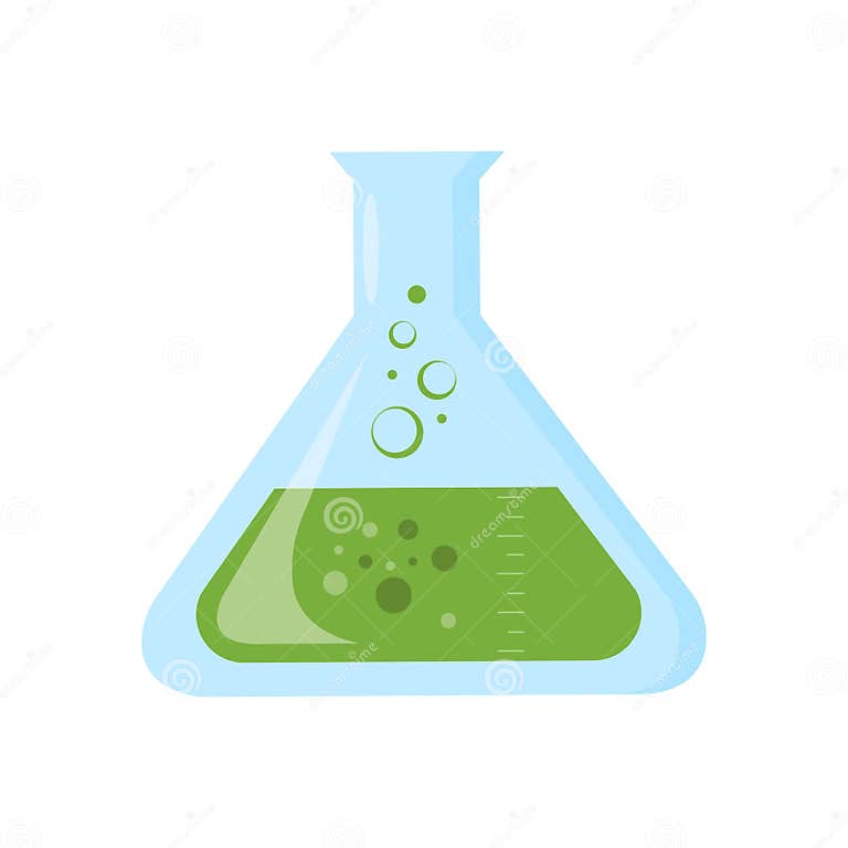Lab flask icon stock vector. Illustration of biology - 259697563