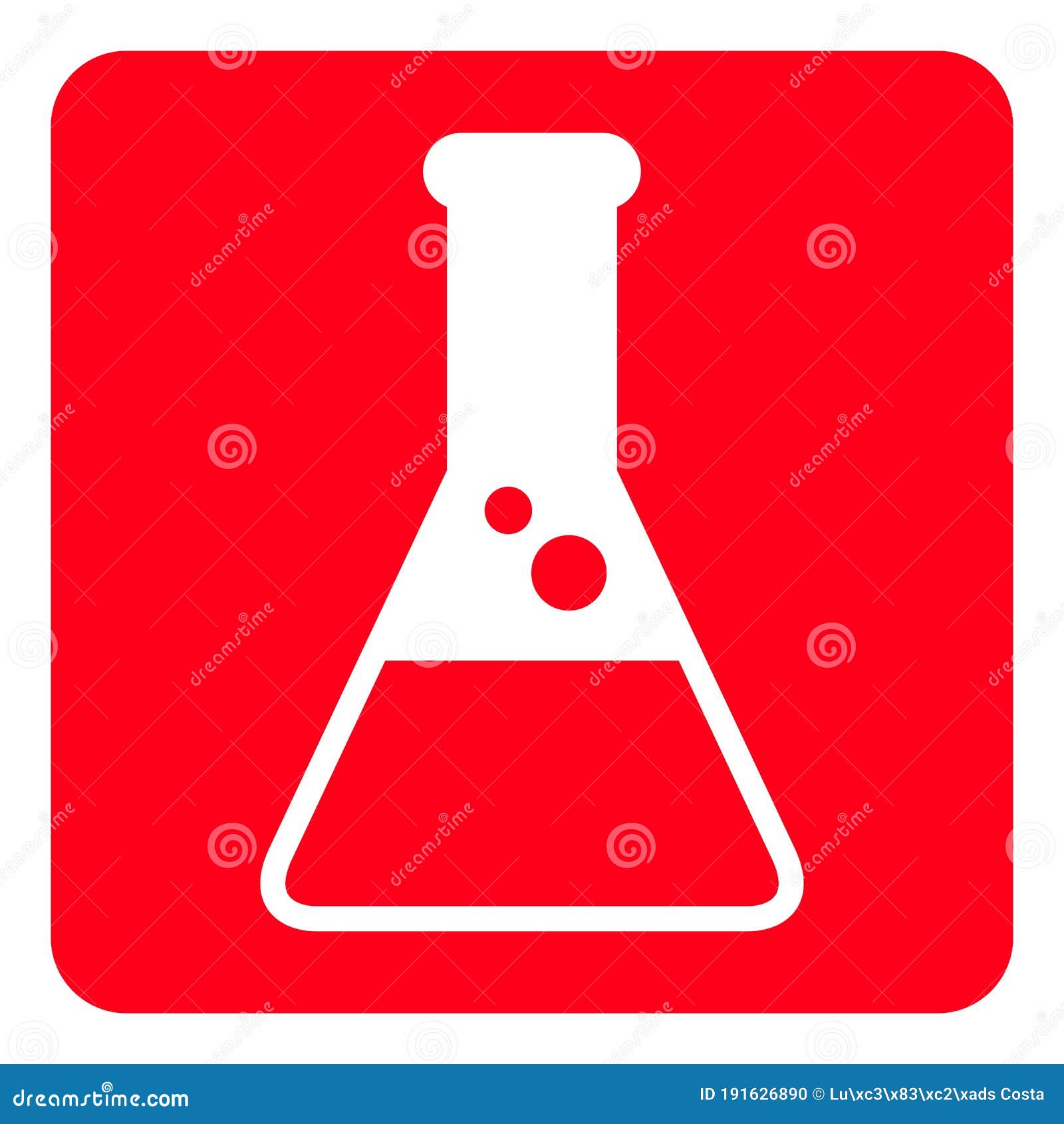 Lab flask icon stock illustration. Illustration of development - 191626890