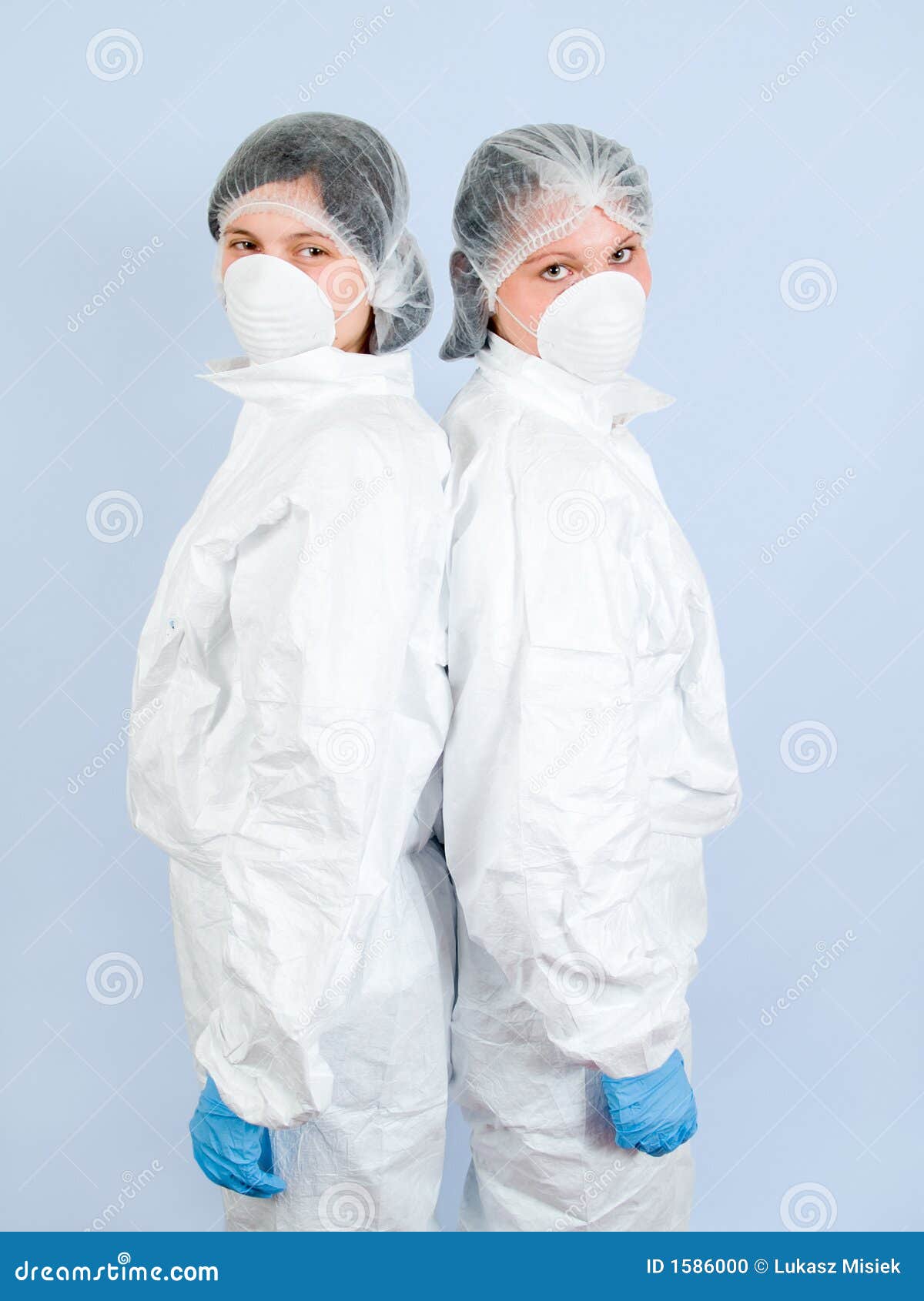 Lab Girls 02 stock photo. Image of girl, quality, coat - 1586000