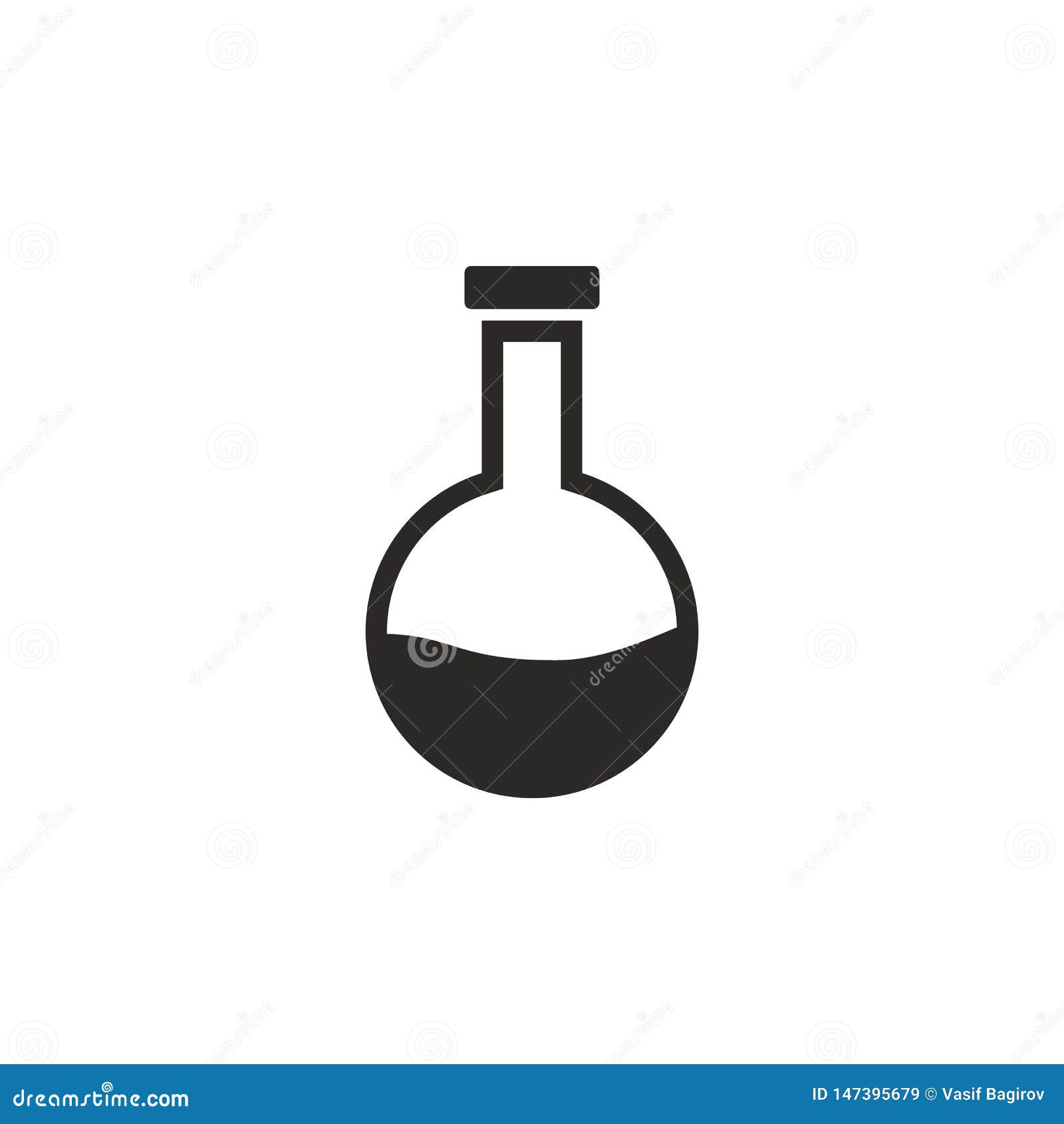 Lab Glassware Icon - Vector. Simple Element Illustration from UI ...