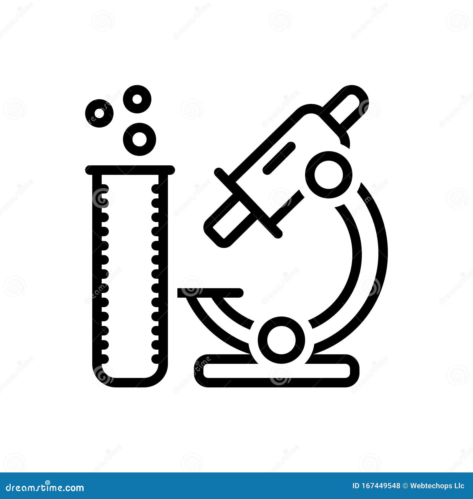 Black Line Icon for Lab, Chemistry and Formula Stock Illustration ...
